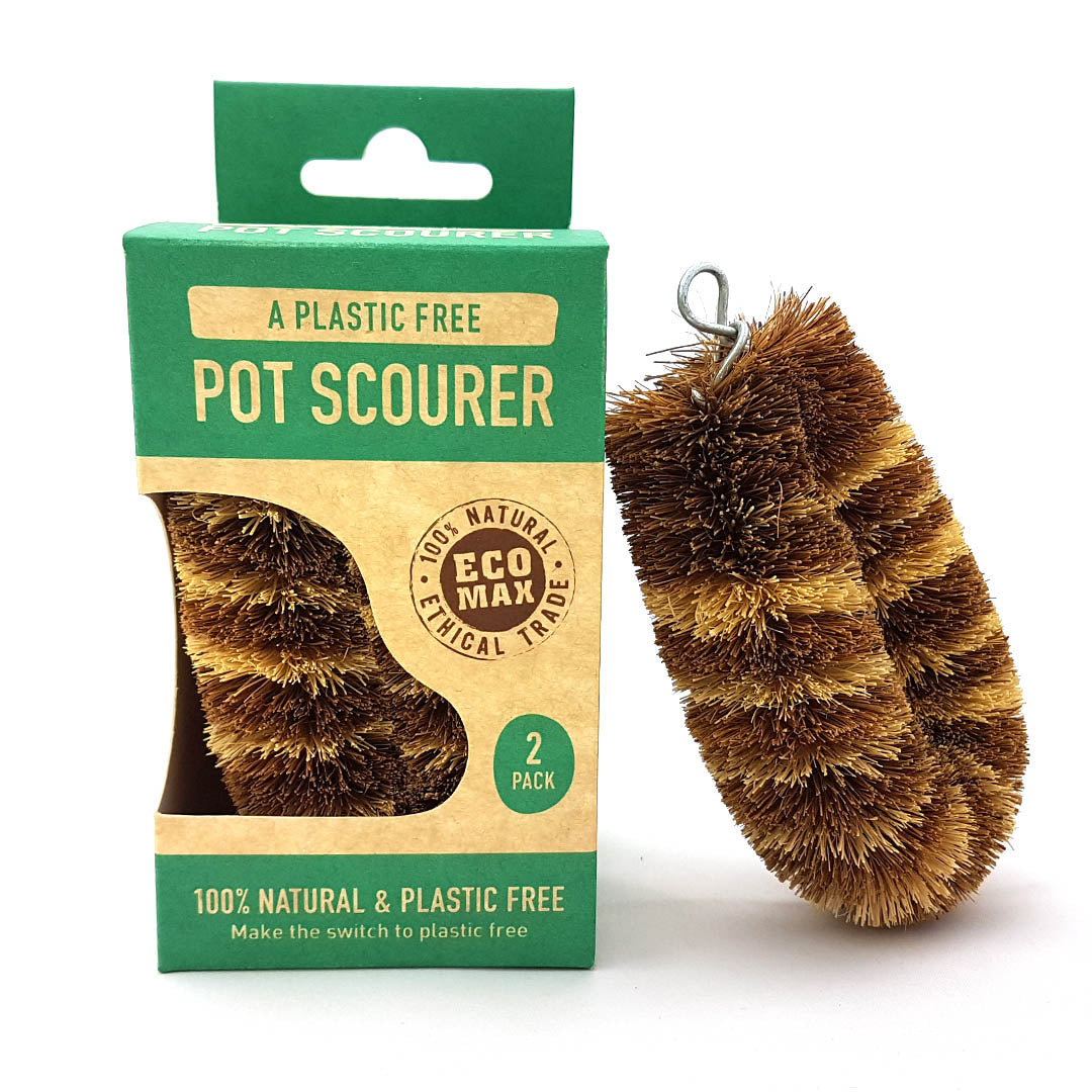 Eco Max Premium boxed pot scourer twin pack – Blessed Earth