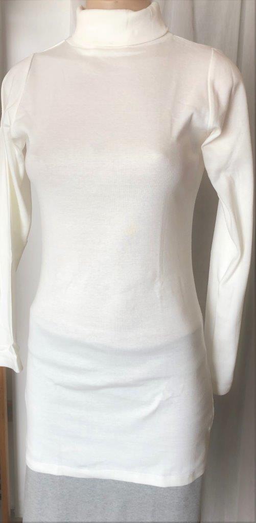Ladies Skivvy in White – Blessed Earth